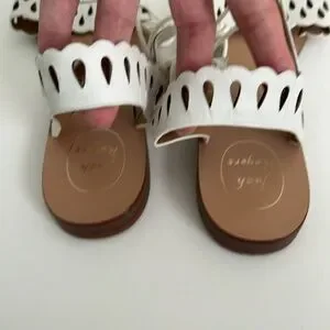Jack Rogers | Shoes | New 95m Jack Rogers Ankle Wrap Sandals White ...